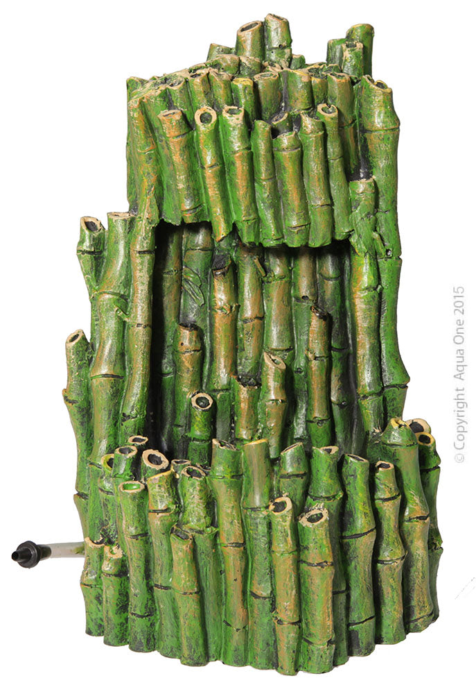 Aqua One Ornament Air Operated Bamboo Waterfall With Sand – Pet Deli ...