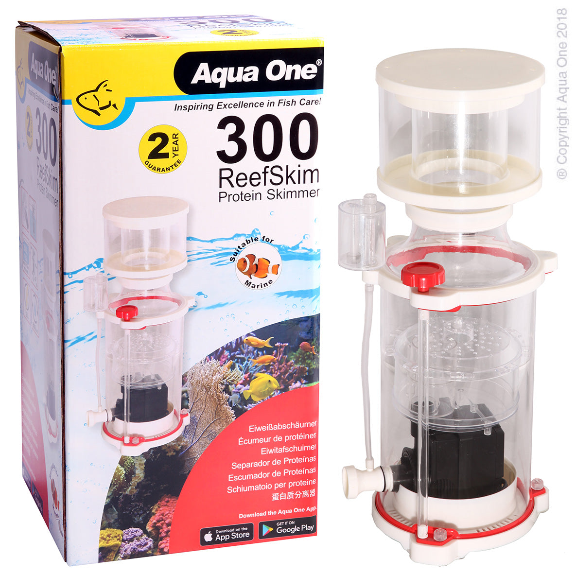 Aqua One Protein Skimmer Reefskim 300 300L – Pet Deli - Pet & Aquarium ...