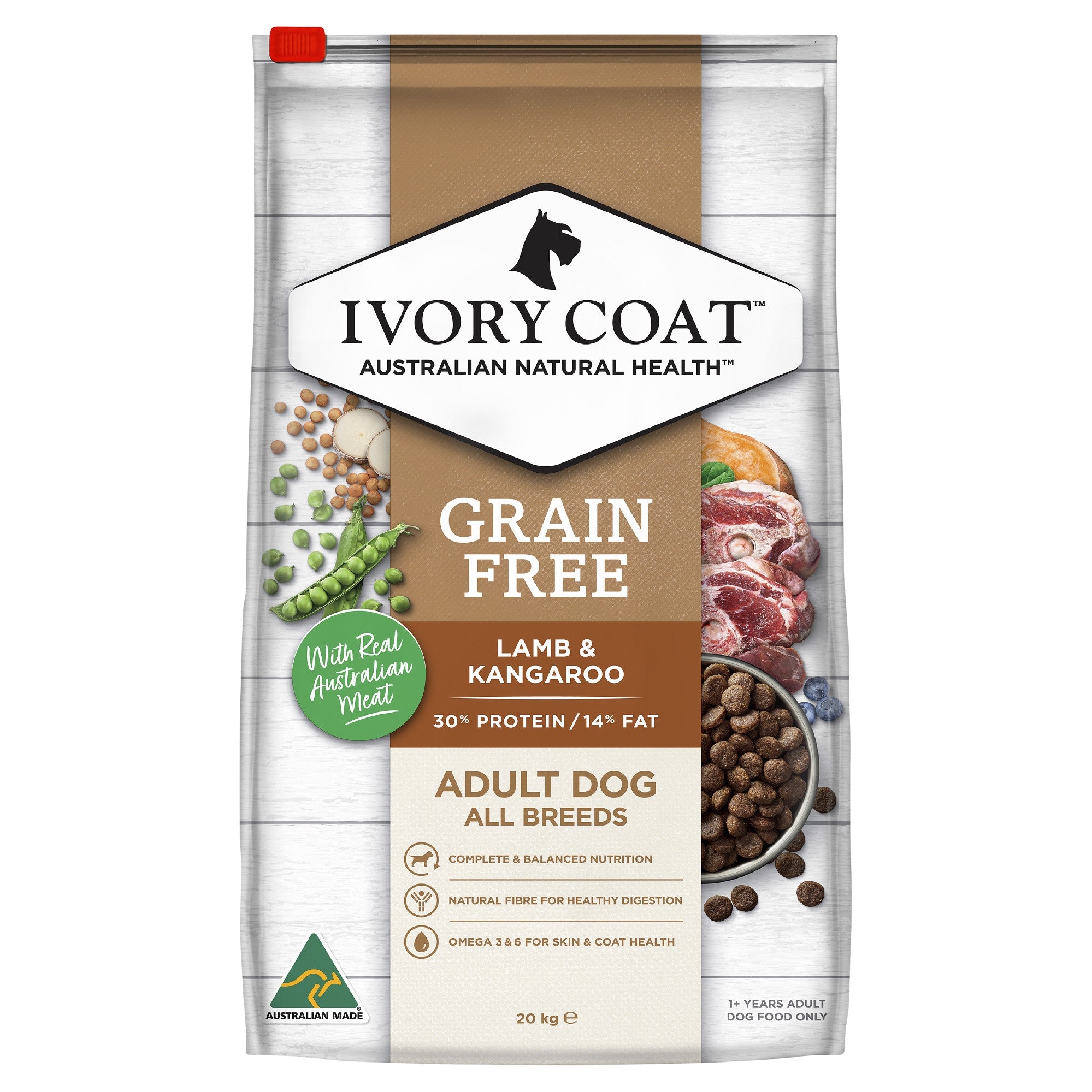 Ivory Coat K9 Adult Grain Free Lamb & Kangaroo 20kg – Pet Deli - Pet ...