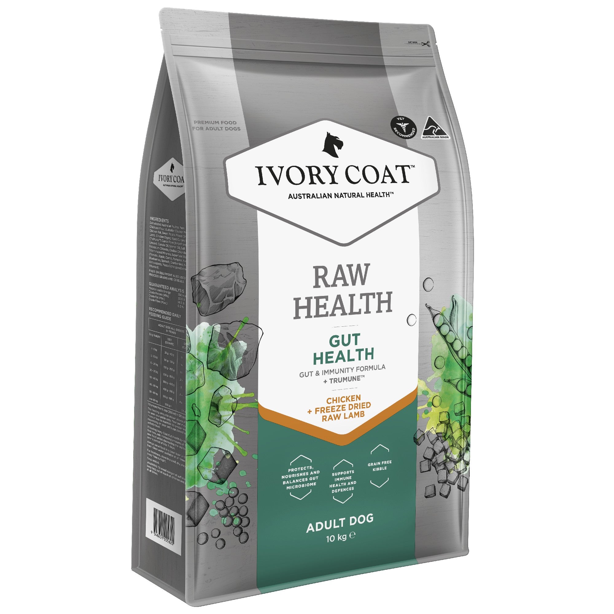 Ivory Coat K9 Raw Health Gut Health Chicken 10kg – Pet Deli - Pet ...